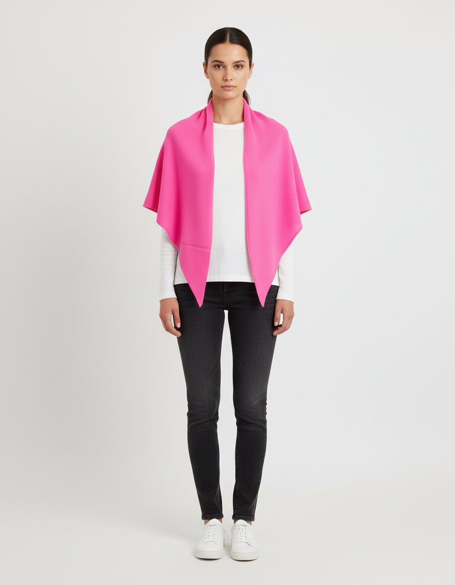 Poncho Rose - Taille T.U. Absolut Cashmere d'occasion PARAD76131 ...